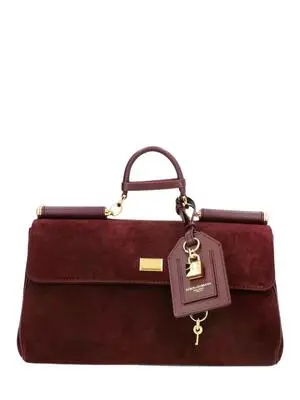 DOLCE & GABBANA Medium My Sicily Handbag In Split Calfskin