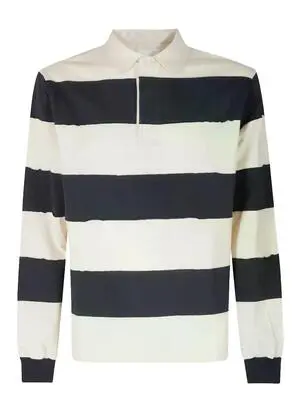 WOC Striped Long-sleeve Polo Shirt