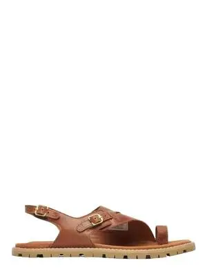 Merrell Haven Backstrap Leather Sandals Brown