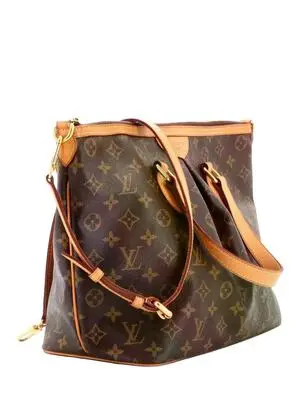 LOUIS VUITTON Palermo Handbag Monogram Canvas Pm Tote Bag - Brown