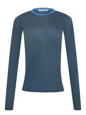 Auralee Long-sleeve Ringer T-shirt - Blue