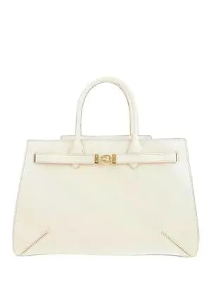 Tyler Ellis Winnie 34 Leather Tote Bag White