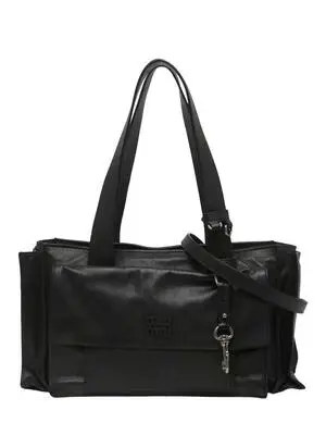 Miu Miu 2026 Lambskin Utilitaire Shopping Bag Satchel Black