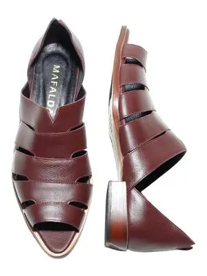 MAFALDA Neutrals Gisele Wine Sandals Red