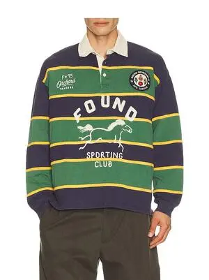 FOUND Found Horse Logo Rugby Shirt Multi