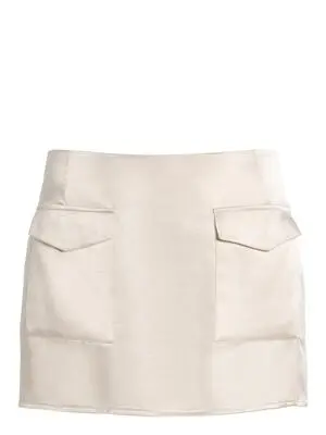 ALFIE Valletta Sateen Mini Skirt S Silver