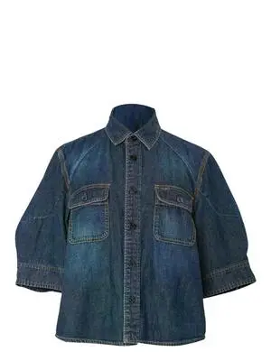 SACAI Short-sleeve Denim Shirt