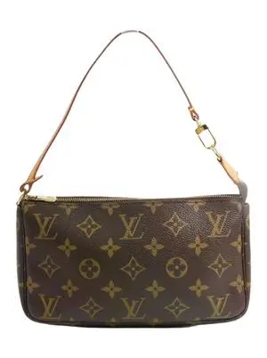 LOUIS VUITTON Monogram Shoulder Bag Brown