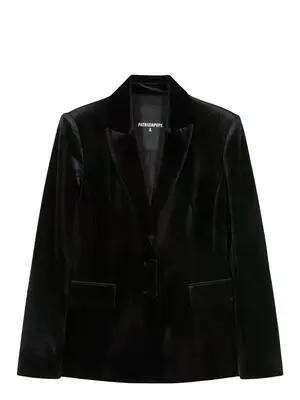 PATRIZIA PEPE Single-breasted Velvet Blazer