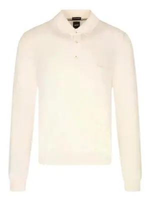 HUGO Polo-collar Long-sleeve Polo Shirt