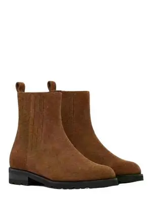 CAREL Chouchou Suede Ankle Boots Brown