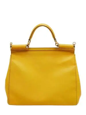 Dolce & Gabbana Large Miss Sicily Tote Bag Yellow