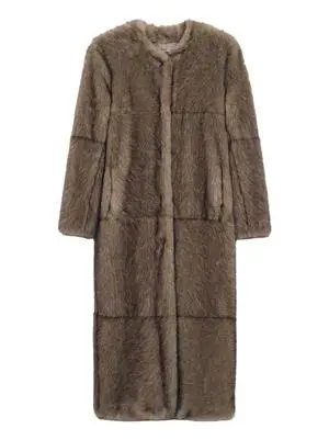 STAND STUDIO Hilma Faux Fur Long Coat