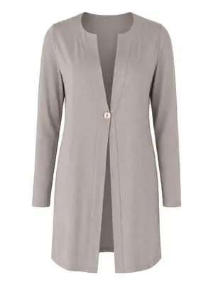 CONQUISTA Refined Longline Button Cardigan