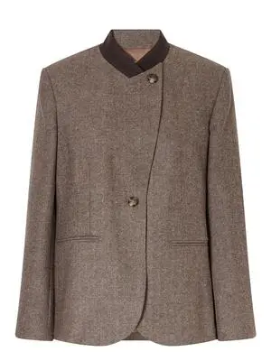 TWP Herringbone Wool And Cashmere-blend Jacket