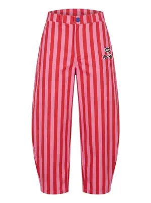 KING NAKED Outscape Balloon Trousers - Pink & Red Stripe