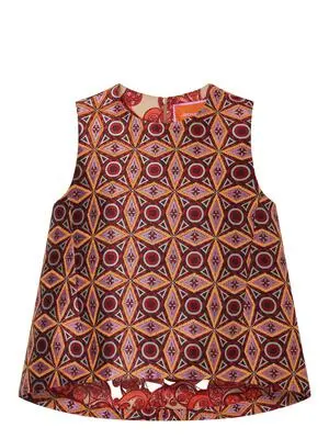 La DoubleJ La Scala Jacquard-twill Top Multi
