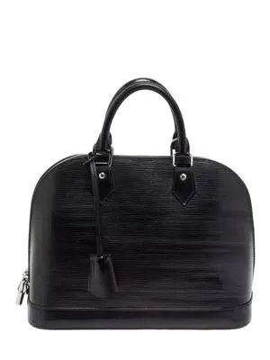 LOUIS VUITTON 2012 Pm Alma Leather Tote Bag Black