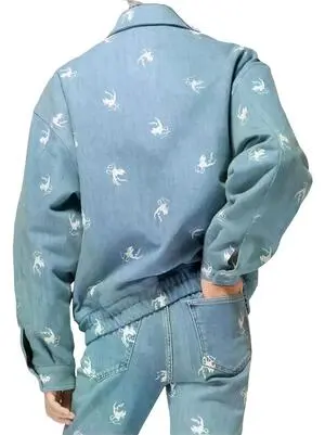 FIORUCCI Angels-print Denim Jacket