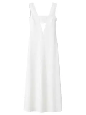 HUMANS & LAND V-neck Maxi Dress With Pockets