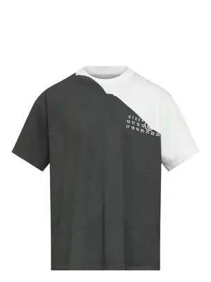MAISON MARGIELA Numeric Signature Two-tone T-shirt