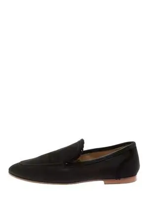 GIUSEPPE ZANOTTI Raw-trimmed Satin Loafers