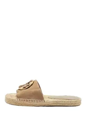 Tory Burch Double T Espadrille Sandals - Neutrals