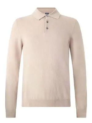 Fedeli Cashmere Polo Sweater Neutrals