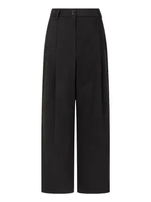 STUDIO TOMBOY Pleated Wide-leg Trousers