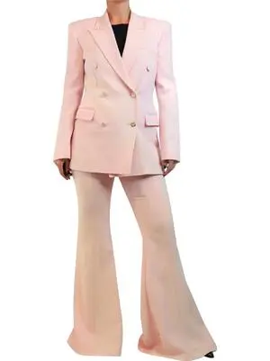 GABRIELA HEARST Flared Double-breasted Cashmere Suit