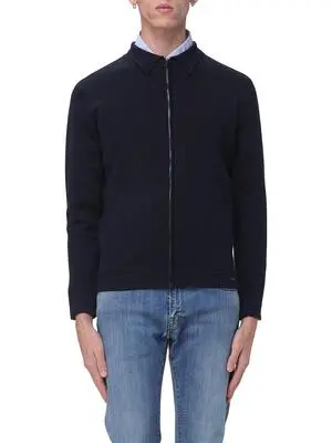 BROOKSFIELD Wool Blend Zip-up Cardigan With Classic Collar