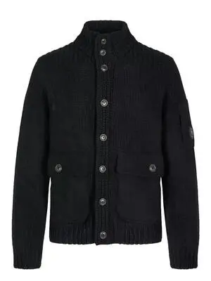 C.P. COMPANY Lambswool Lens Button Sweater