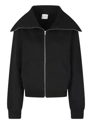 7 FOR ALL MANKIND Zip-up Sailor-collar Sweater