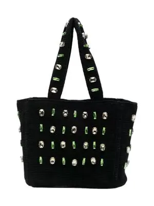 SANDRO Crystal-embellished Tote Bag