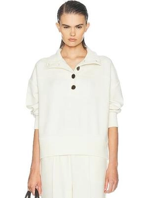 VARLEY Bronya Button Placket Sweater