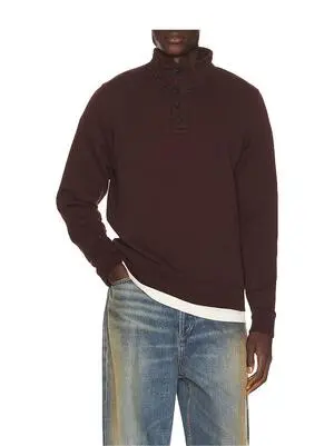 Citizens Of Humanity Citizens Of Humanity Half Button Pullover Burgundy