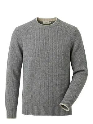 ALTEA Ribbed-knit Raglan-sleeve Sweater