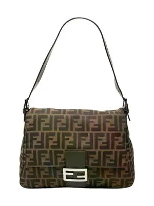 FENDI 2010-2026 Zucca Canvas Mamma Forever Shoulder Bag