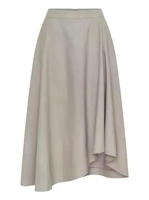 ANNA QUAN Lang Asymmetric Midi Skirt