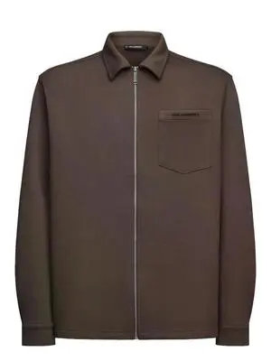KARL LAGERFELD Chest Pocket Jersey Overshirt