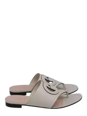 GUCCI Interlocking G Cut-out Thong Sandals
