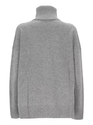 EMMA E GAIA Roll-neck Drop-shoulder Sweater