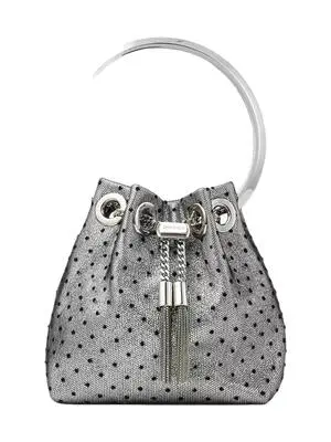 JIMMY CHOO Micro Bon Bon Mini Bag - Silver