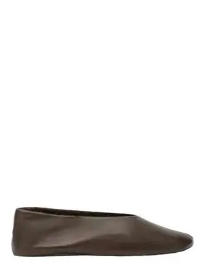 THE ROW Stella Slippers Brown