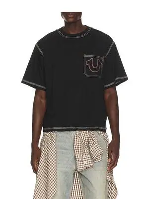 TRUE RELIGION BRAND JEANS True Religion Rope Heavy Boxy Tee