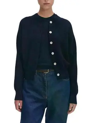 &daughter Ada Crew-neck Cardigan Blue