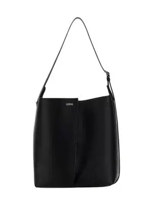 LOEWE Large Bilbao Leather Bucket Bag