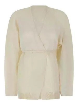 LANEUS Belted Wrap Cardigan