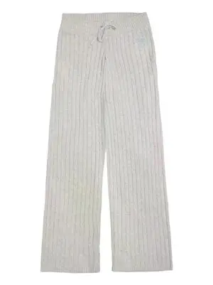 JUICY COUTURE Cable-knit Straight-leg Trousers