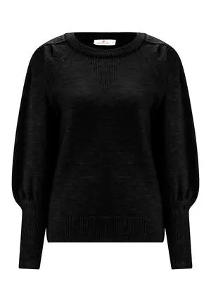 PERALUNA Rakel Shirred Shoulder And Sleeve Pullover -